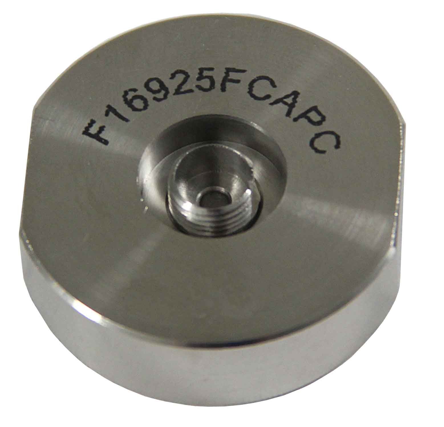 FC/APC Connector Hand Polish Puck - Stainless Steel - Groundline Cables